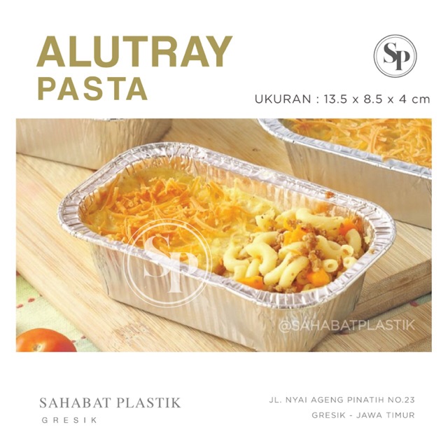 Jual 10PCS ALUTRAY WADAH MACRONI / PASTA PERSEGI PANJANG/ BX 5260 ...