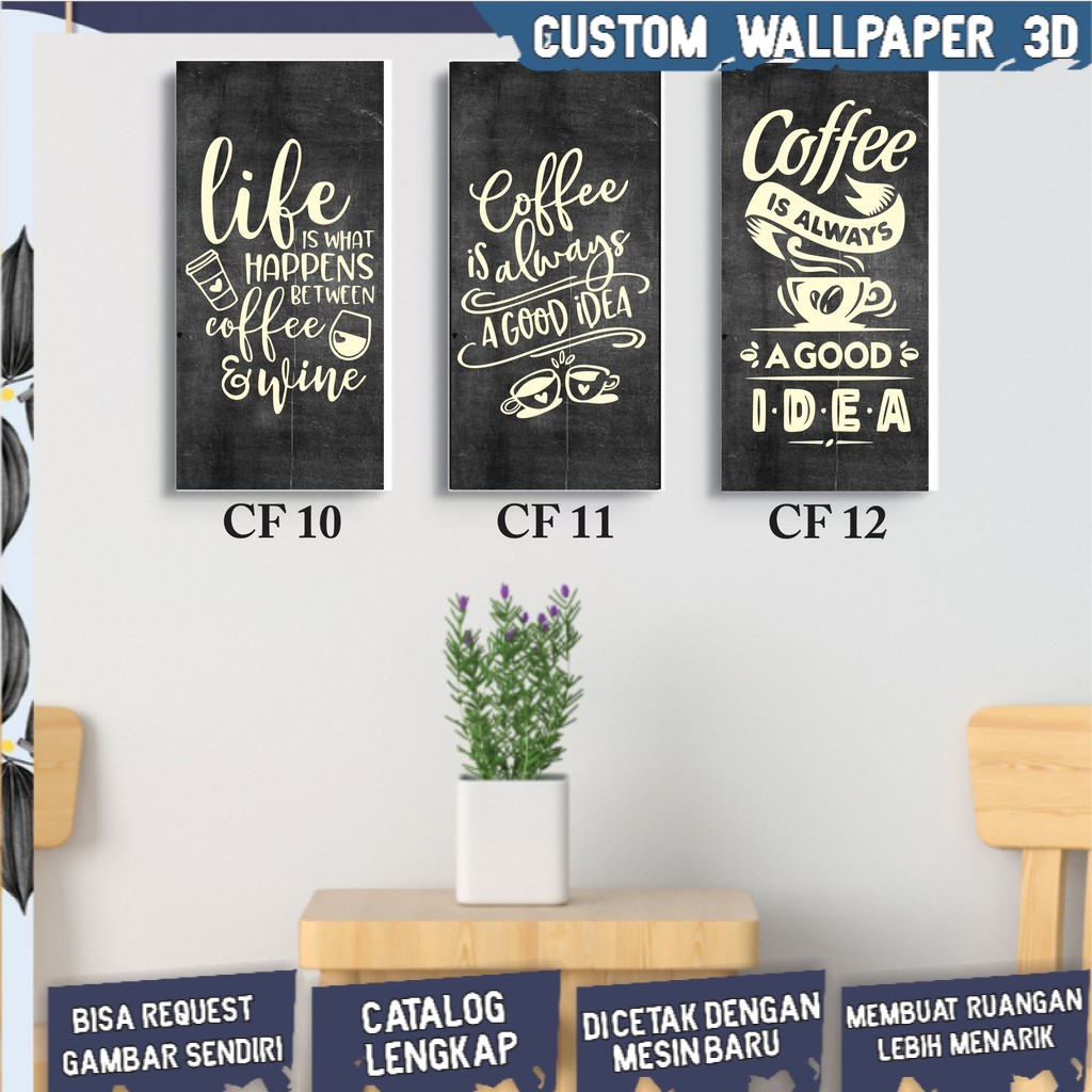 Jual TERMURAH, POSTER DAPUR Dekorasi hiasan dinding Cafe Poster papan ...