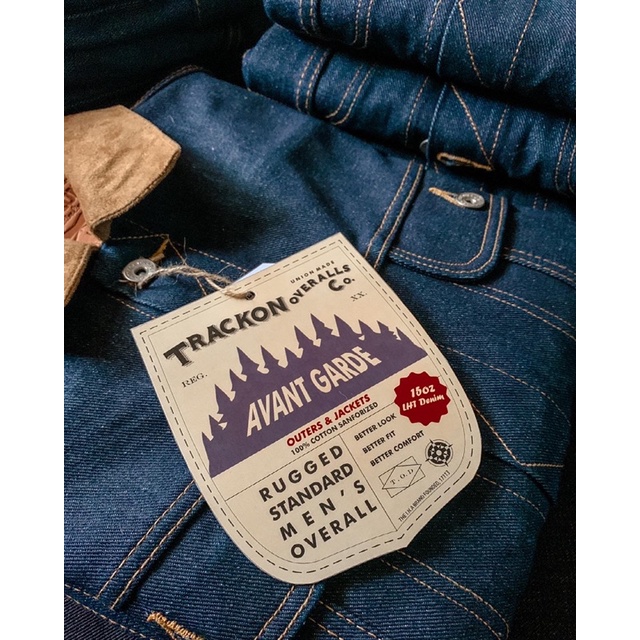 Jual Trackon Avant Garde Rider Jacket 15oz LHT Blue Indigo Denim ...