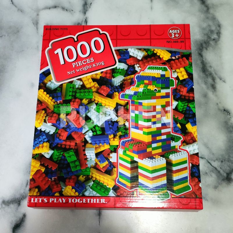 Jual Building Blocks 1000 pcs Mainan Susun Pasang Balok Seperti Lego ...