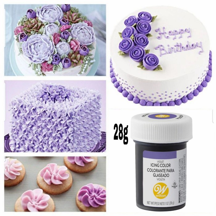 Jual Pewarna makanan wilton warna violet 28 g food color icing wilton ...