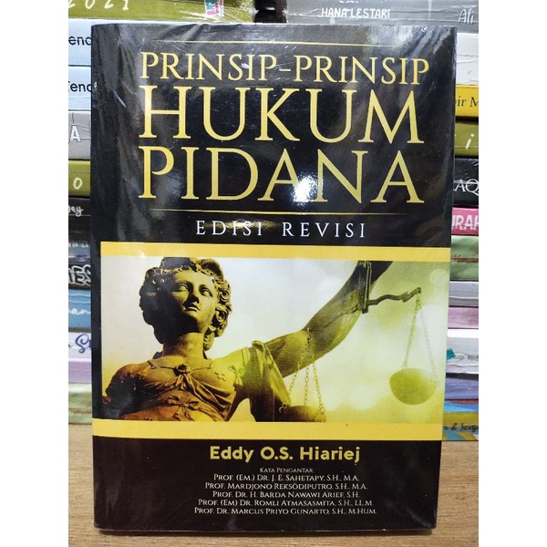 Jual Buku PRINSIP-PRINSIP HUKUM PIDANA EDISI REVISI Eddy O.S. Hiariej | Shopee Indonesia