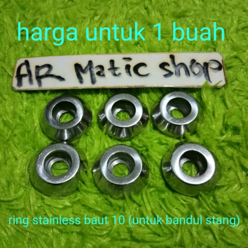 Jual ring payung STAINLESS lubang baut 10, biasa di gunakan untuk ujung ...