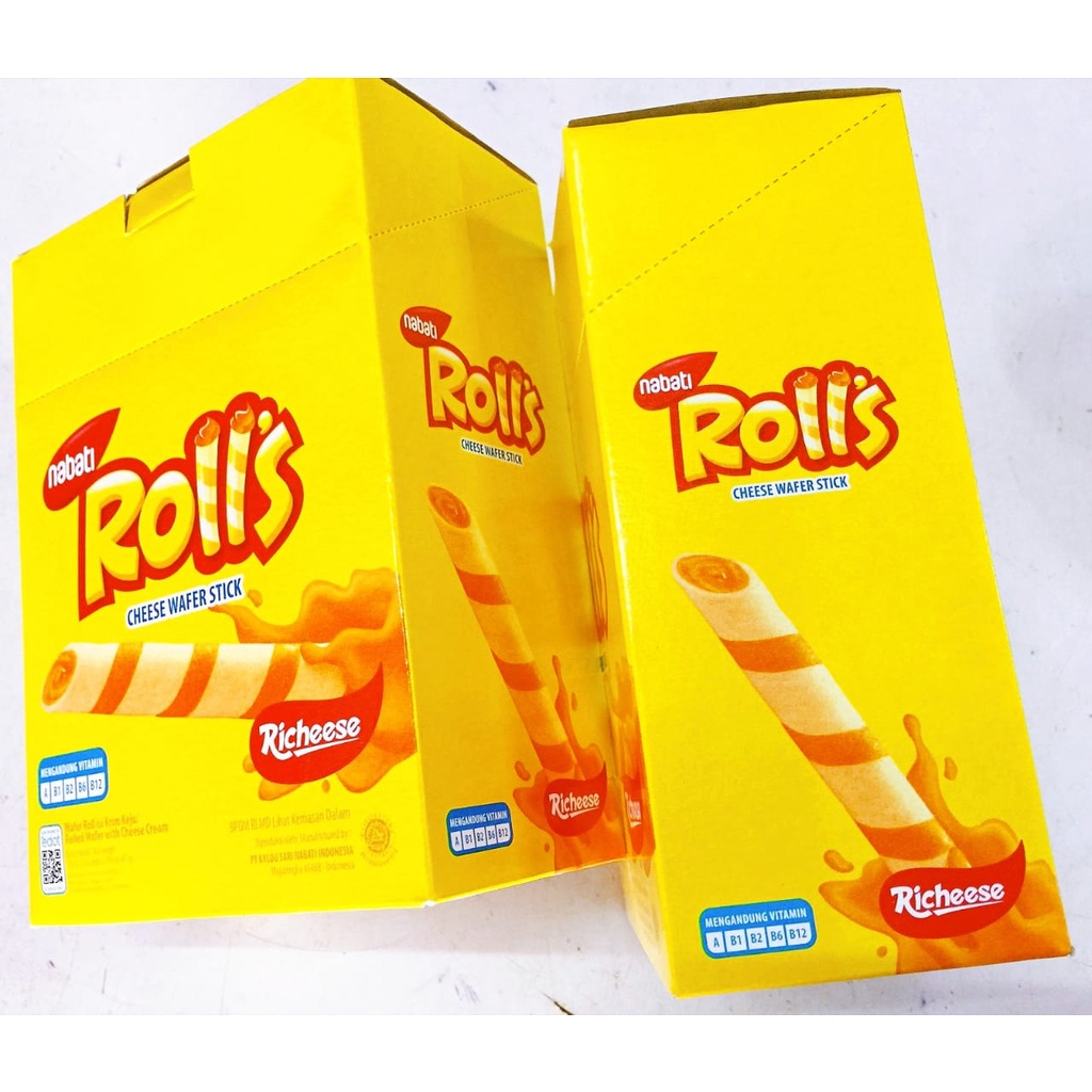Jual nabati Richeese ROLL'S - Wafer Stik Keju | Shopee Indonesia