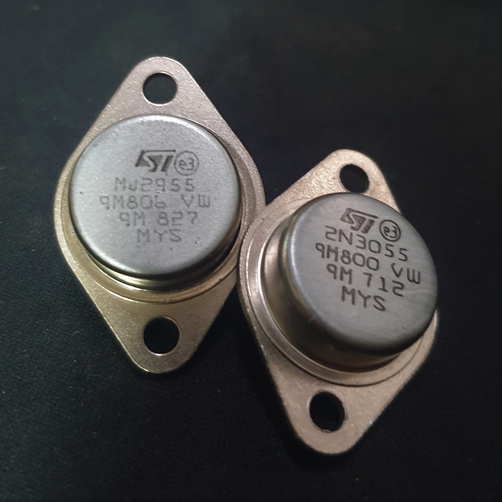 Jual Transistor MJ2955 2N3055 Jengkol 100V 15A 150W Harga per Set ...
