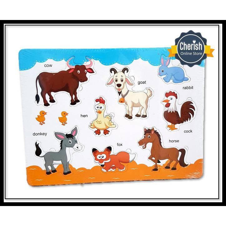 Jual Puzzle Anak Aneka Bentuk Kendaraan / Shapes / Hewan / Buah-Buahan ...
