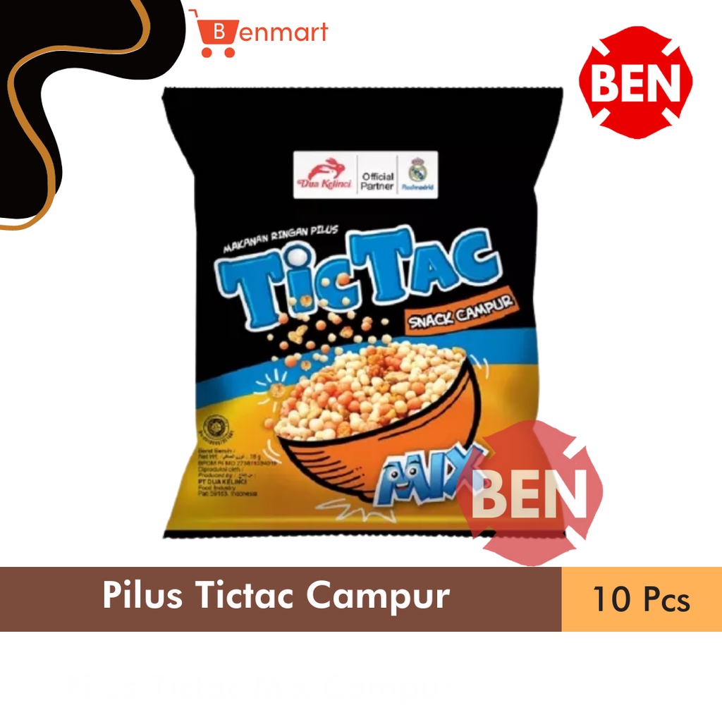 Jual Pilus Tictac Mix Campur 1 Renceng 10 Pcs - Tic Tac Pak Snack Murah ...