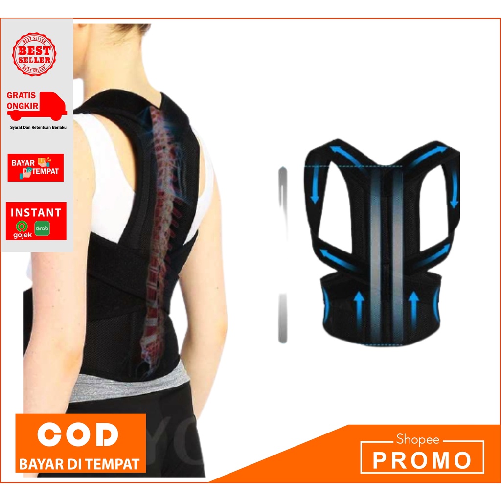 Jual Penyangga Punggung Olahraga Deker Decker Koreksi Bungkuk Pria ...