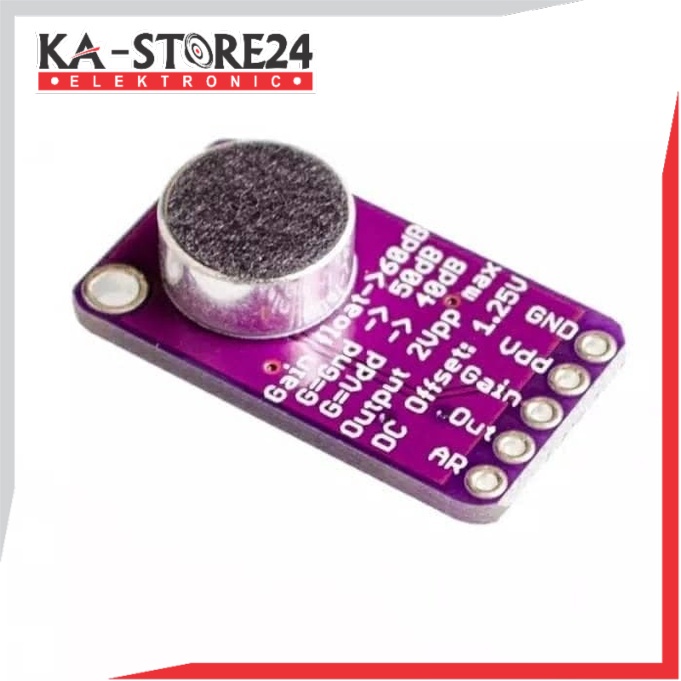 Jual Modul Mic MAX9814 Microphone AGC Audio Sensor Sound Detection ...