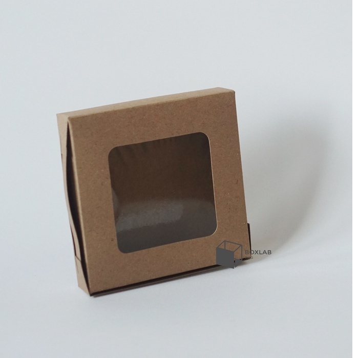 Jual Box Kraft Jendela 14x14x3 cm, Kotak Kue, Packaging Dimsum, Snack ...