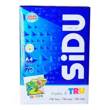 Jual KERTAS HVS PUTIH F4 A4 70 GRAM SINAR DUNIA | Shopee Indonesia