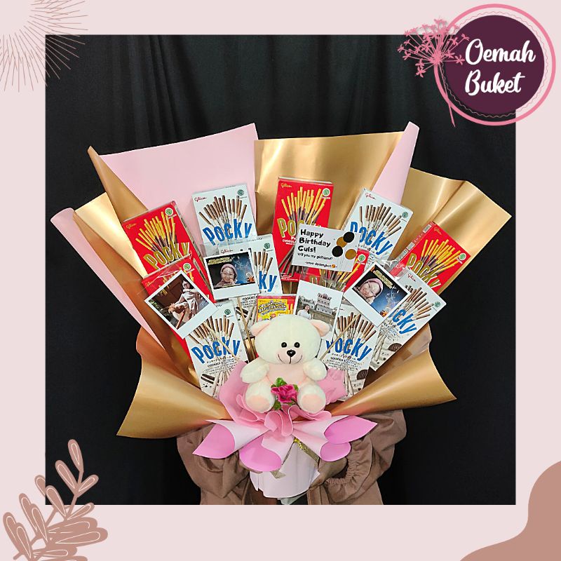 Jual Buket Pocky | Buket Snack | Buket Snack Besar | Buket Boneka ...