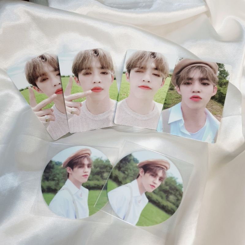 Jual SEVENTEEN Scoups An Ode Hope photocard and circle sticker (beret ...