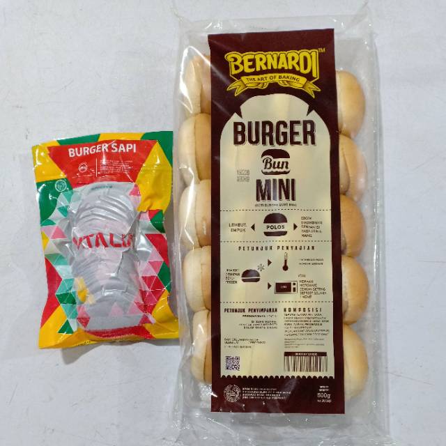 Jual paket burger mini 20 + vitalia 20s | Shopee Indonesia