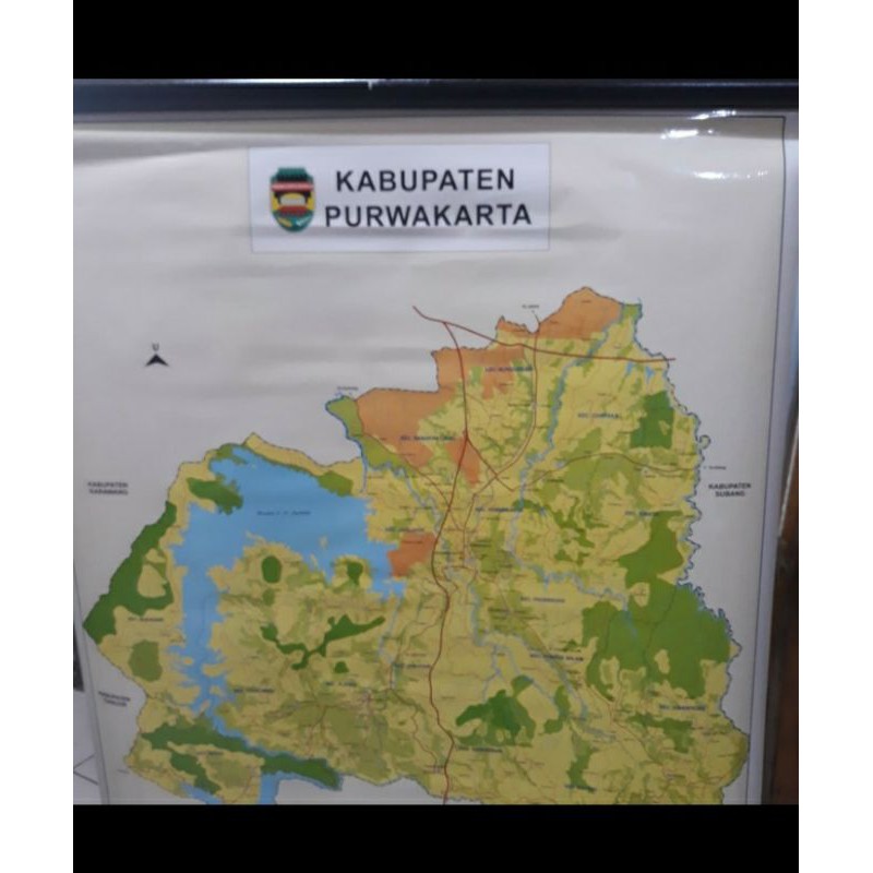 Jual peta kab purwakarta bingkai | Shopee Indonesia