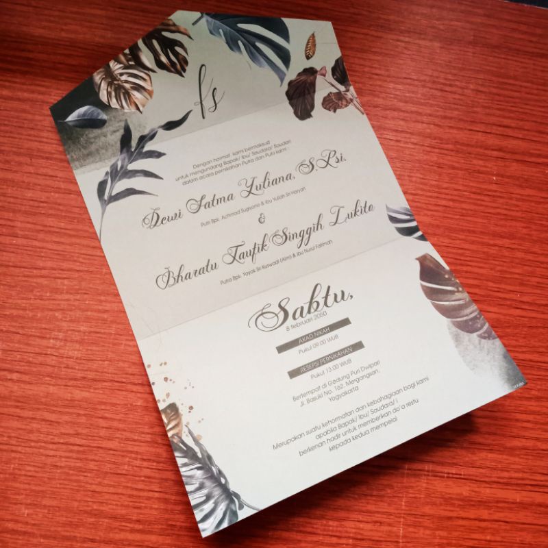 Jual Undangan Pernikahan Kalender Cantik | Shopee Indonesia