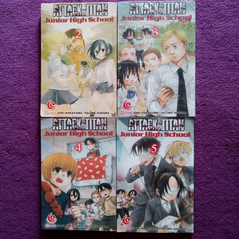 Jual Komik Set Attack on Titan Junior High School by Hajime Isayama AOT | Shopee Indonesia