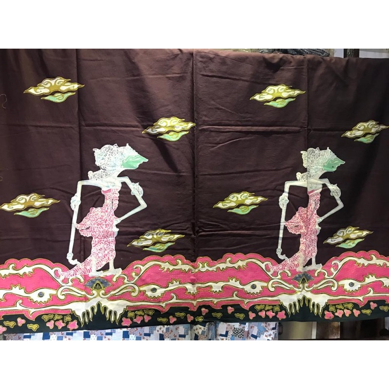 Jual kain batikcap motif wayang | Shopee Indonesia