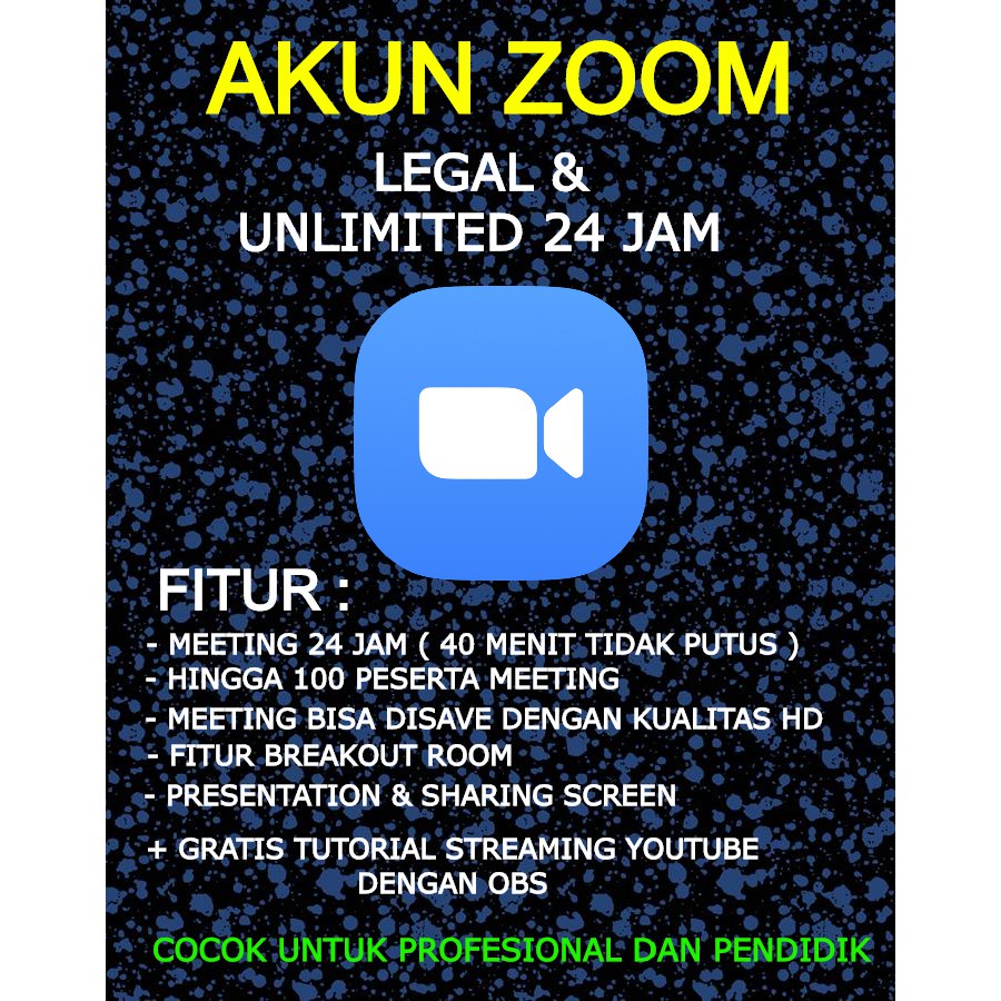 Jual Zoom Meeting PRO 1 Bulan Termurah FULL GARANSI! | Shopee Indonesia