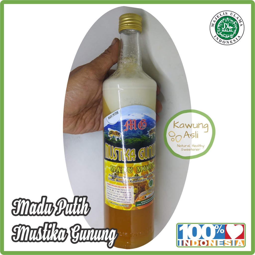 Jual Madu Putih Tebing Murni Asli Mustika Gunung 630ml Netto 1 koma 4 ...
