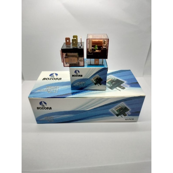 Jual RELAY transparan 4 kaki 12 Volt 40 80 Amper untuk klakson lampu ...