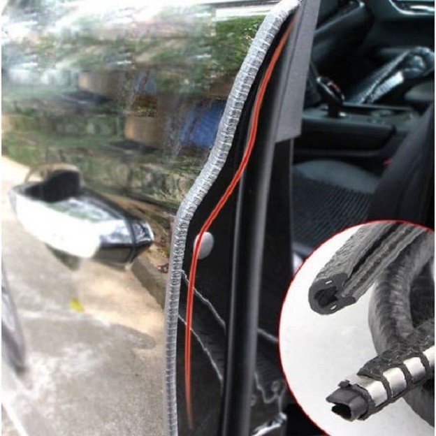 Jual List Lis Karet Pintu Mobil Door Guard Besi Jepit U Car 5M 5 Meter ...