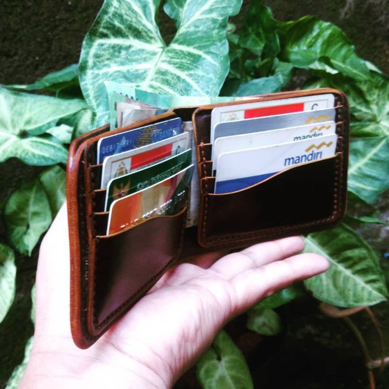 Jual dompet kulit asli handmade 8slot kartu | Shopee Indonesia