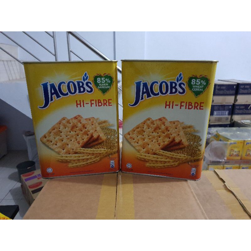 Jual Roti Kaleng Jacobs Hi Fibre Hi-Fiber 700g Malaysia | Shopee Indonesia