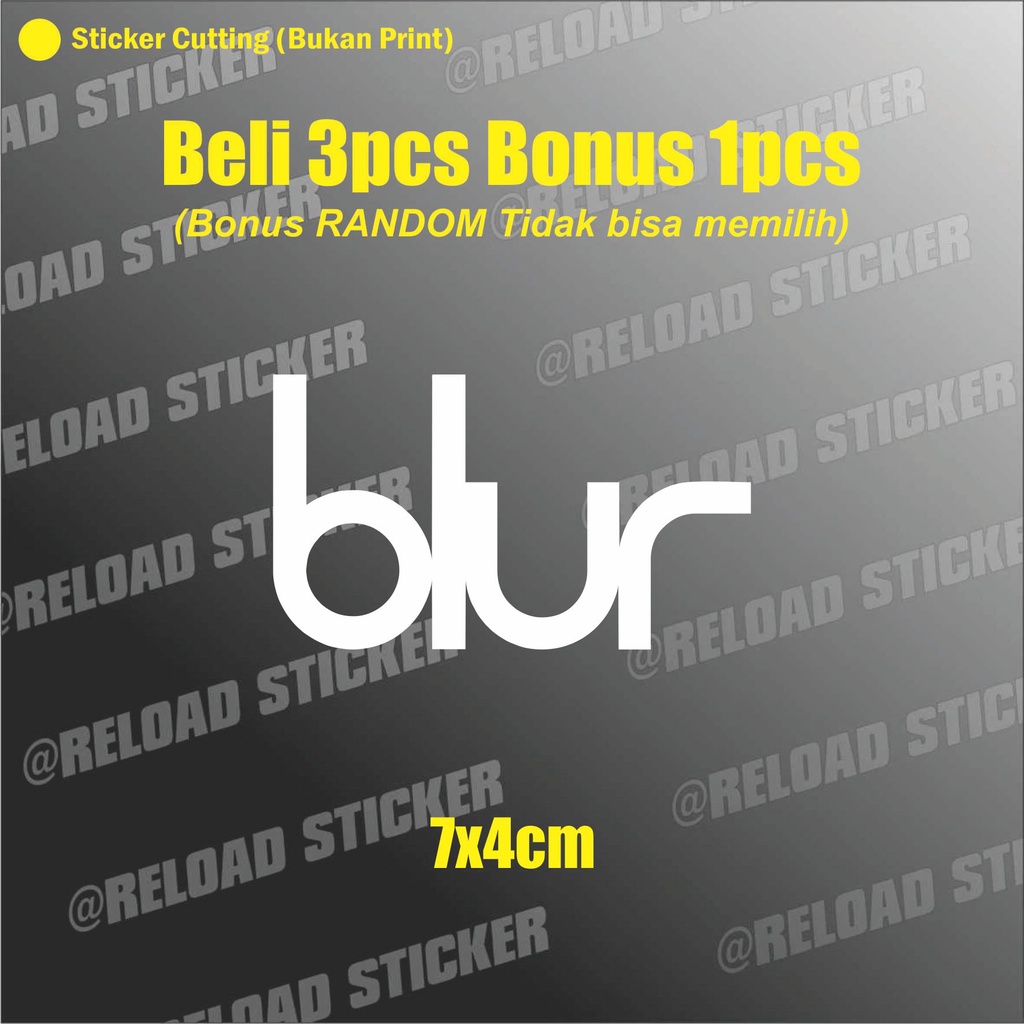 Jual Blur Band Stiker Cutting 7cmx4cm | Shopee Indonesia