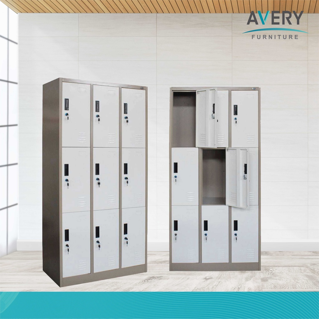 Jual Avery - LK-009 - Locker Besi / Loker Besi 9 Pintu | Shopee Indonesia