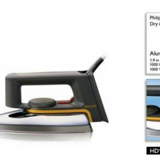 Jual Philips 1172 setrika listrik Dry Iron HD - 1172 gosokan philips ...