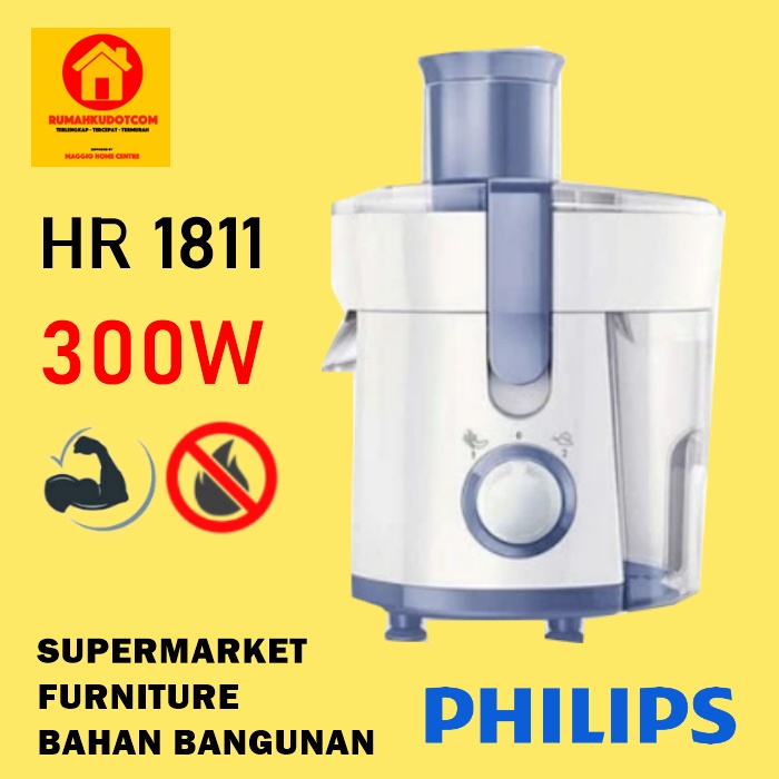 Jual SLOW JUICER PHILIPS - JUICE EXTRACTOR PHILIPS - HR 1811 - PHILIPS ...