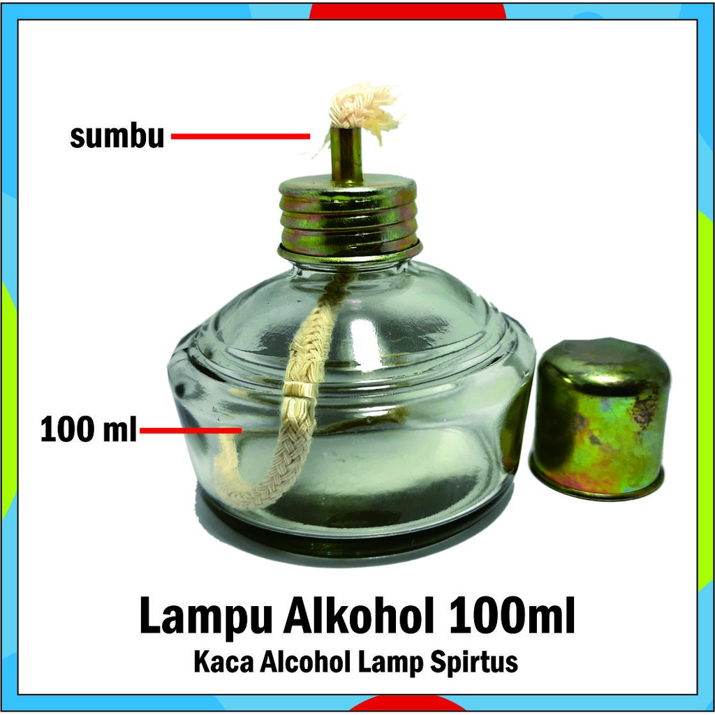 Jual Lampu Spiritus Spirit Lamp. Alkohol Lamp Glass 100ml | Shopee ...