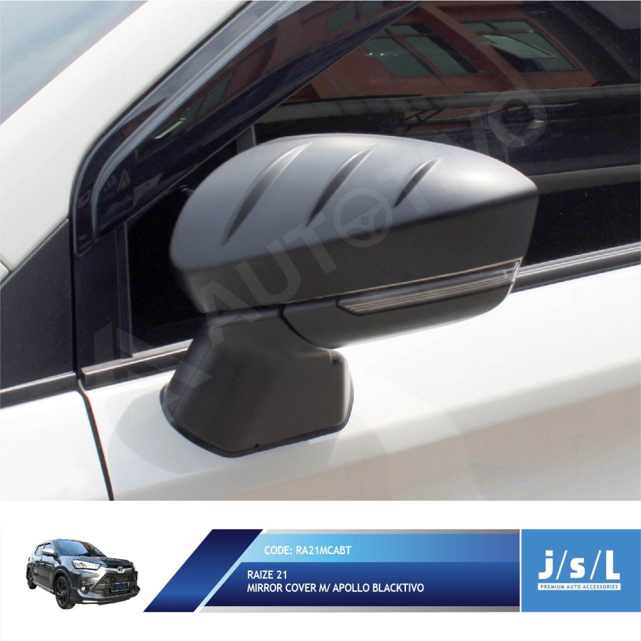 Jual Cover Spion Raize 2021 Black Doff Mirror Cover Blacktivo Apollo ...