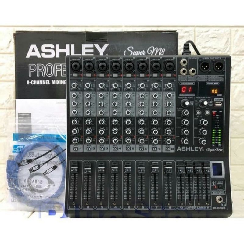 Jual Mixer Audio Ashley Super M8 Original Terbaik | Shopee Indonesia