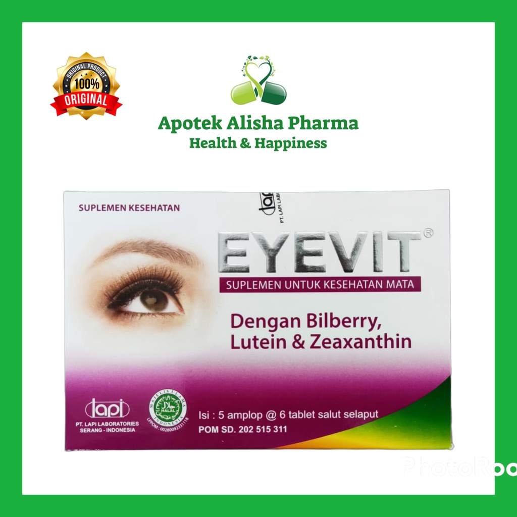 Jual Eyevit Tablet Lapi Box isi 30 / Strip Vitamin Mata | Shopee Indonesia