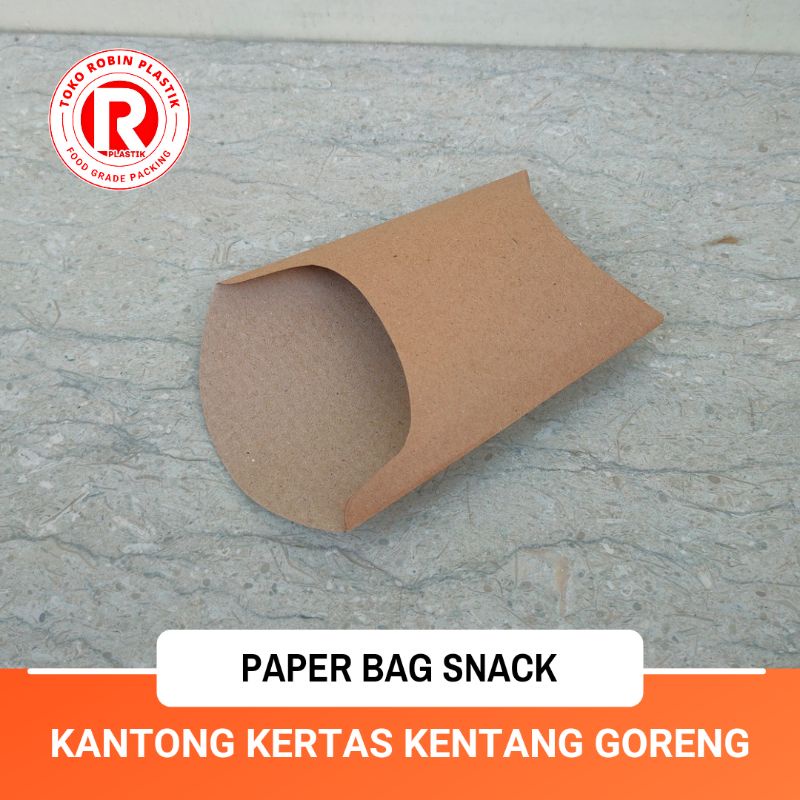 Jual Paper Bag Snack /Kantong Kertas Kentang Goreng /Kraft Food Grade ...