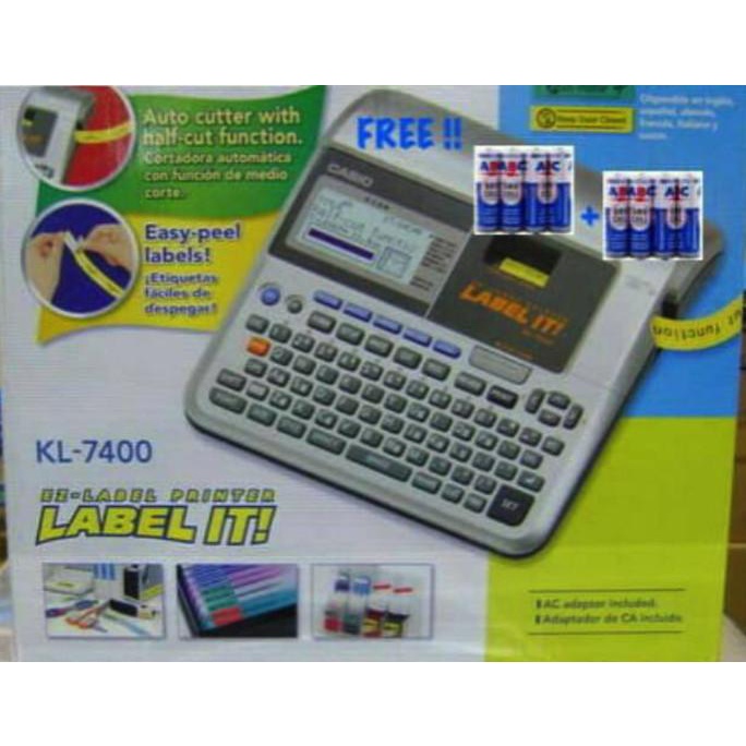 Jual Alat / Mesin Label Harga Casio KL-7400 EZ-Label Printer - Huruf ...