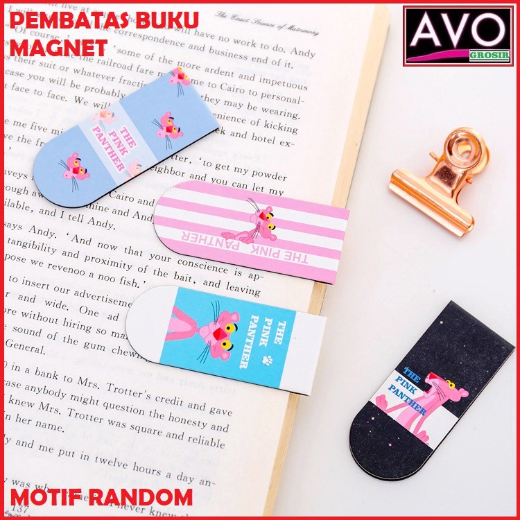 Jual Pembatas Buku Magnet Post It Bookmark Magnet praktis motif Random ...