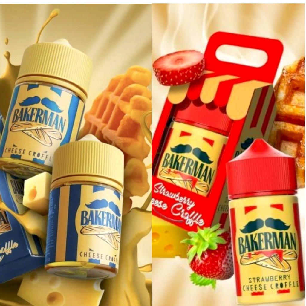 Jual BAKERMAN V1 60ML & BAKERMAN V2 60ML AUTHENTIC LIQUID CROFFLE ...
