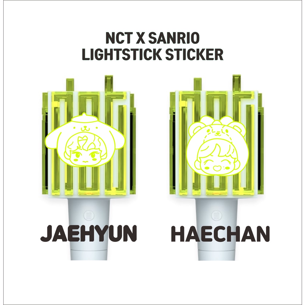Jual NCT X SANRIO Ver.2 LIGHTSTICK STICKER REFLECTIVE (Sticker ls ...