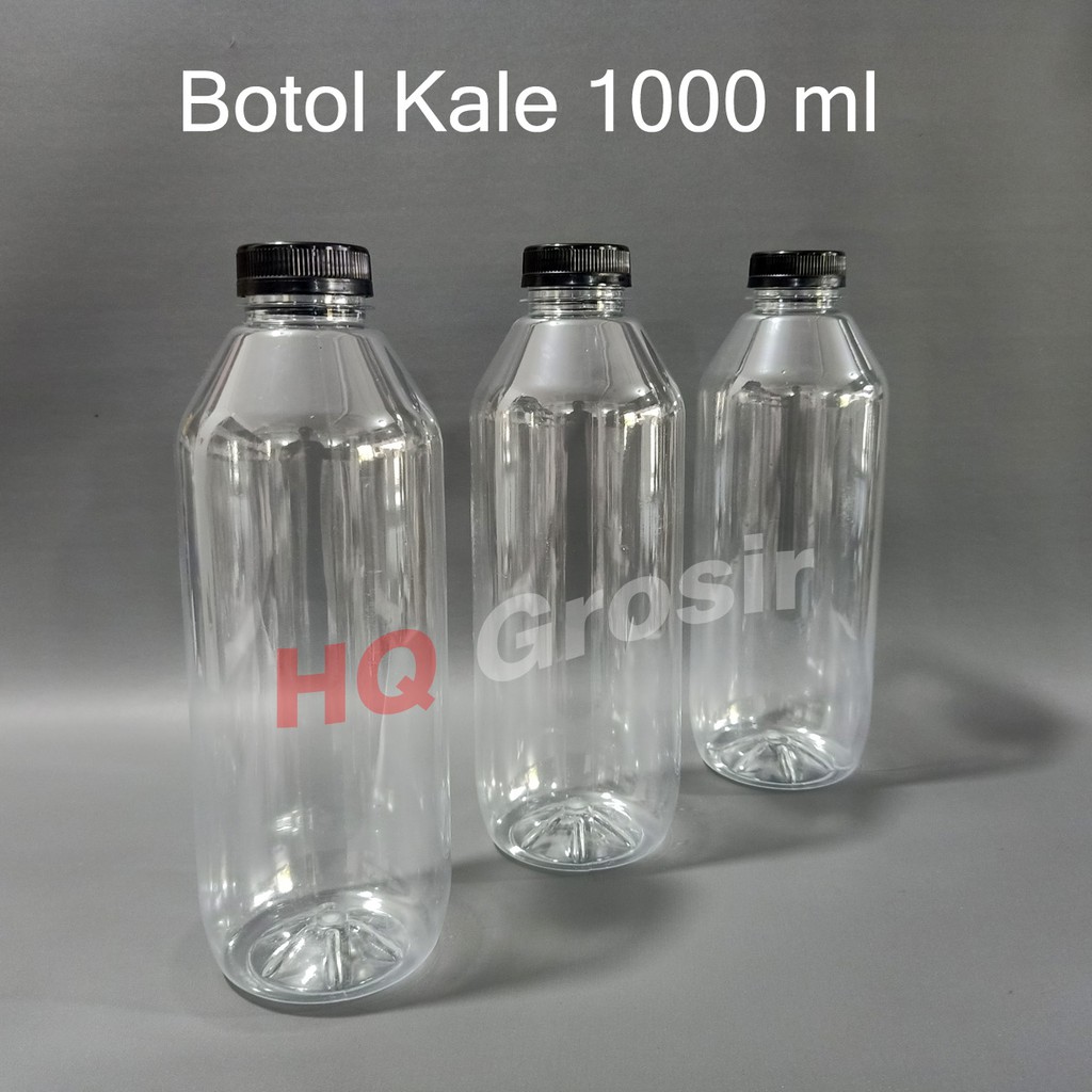 Jual Botol Plastik PET/Botol Kale Reguler 1000ml untuk Minuman 1pack isi 10 pcs | Shopee Indonesia