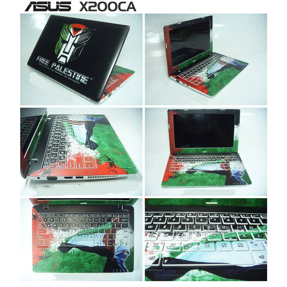 Jual Original Garskin Laptop Full Body Asus X200CA Motif Palestin ...