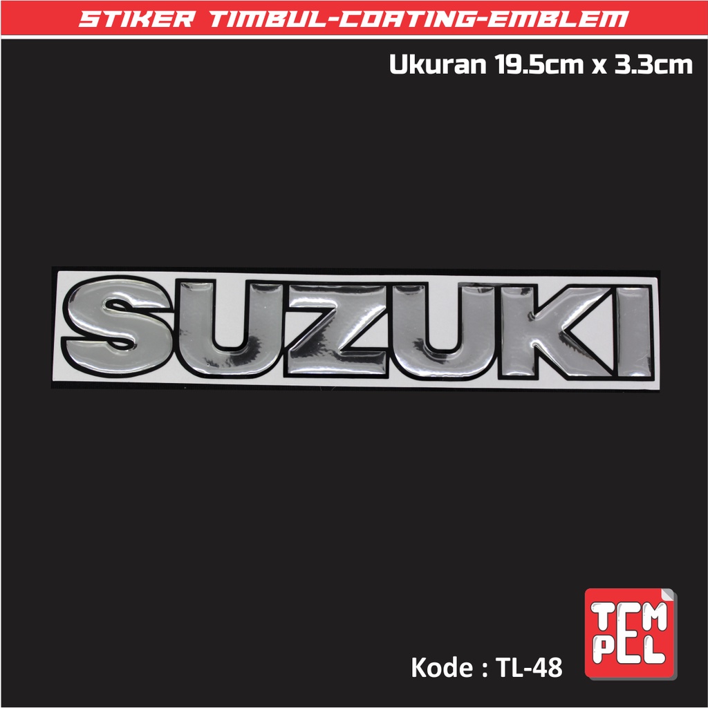 Jual Stiker Timbul/Coating/Emblem/Embos/3D Suzuki 20cm | Shopee Indonesia