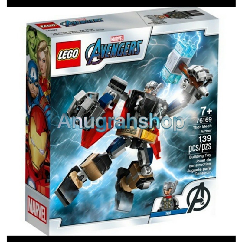 Jual LEGO 76169 SUPER HEROES Thor Mech Armor | Shopee Indonesia