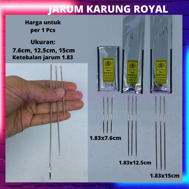 Jual JARUM TANGAN JAHIT JAIT TANGAN BESAR TEBAL PANJANG KUAT BAGUS ...