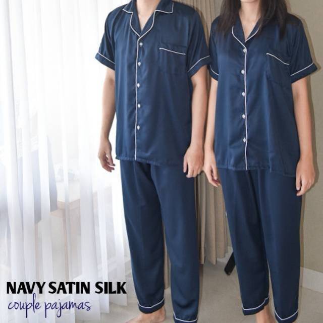 Jual Piyama Couple Satin PREMIUM | Shopee Indonesia