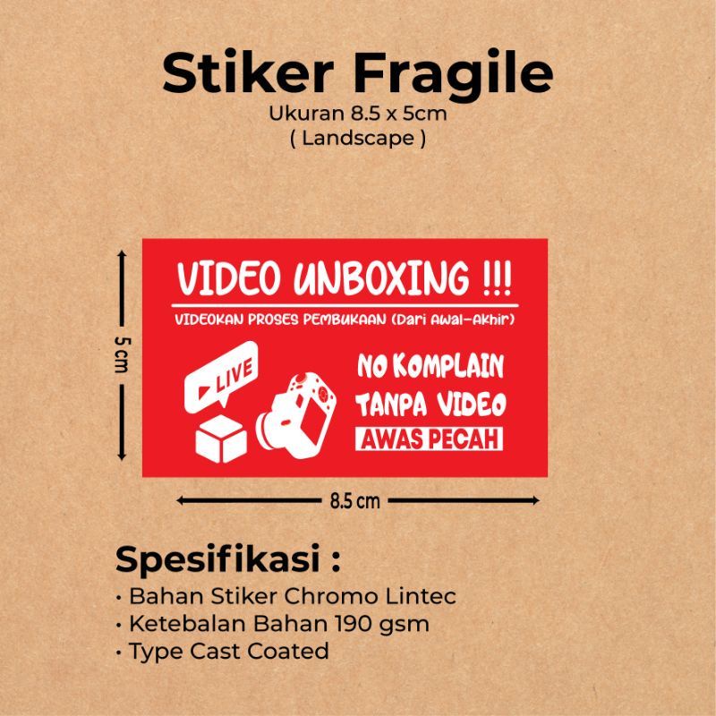 Jual stiker label fragile / jangan dibanting | Shopee Indonesia