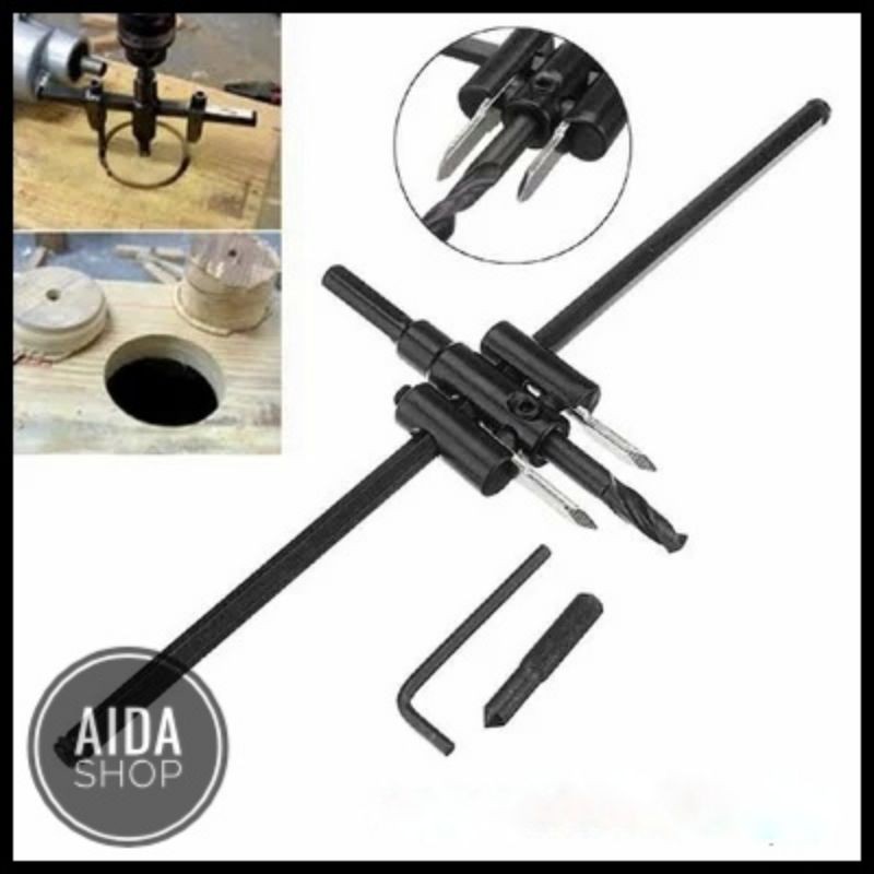 Jual Adjustable Circle Saw Hole Cutter Wood Mata Bor Jangka Pembuat ...