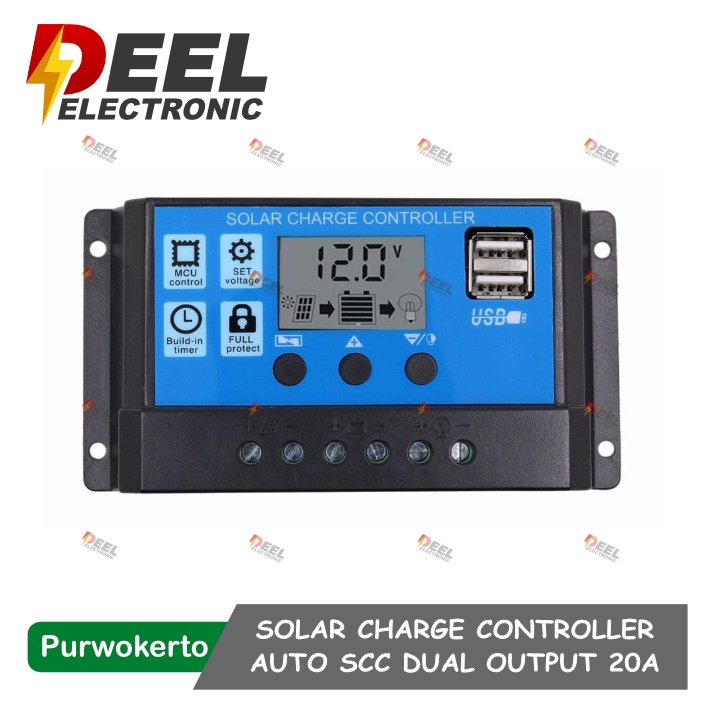 Jual SOLAR CHARGE CONTROLLER SCC 20A CELL TENAGA SURYA 12V 24V PANEL SURYA | Shopee Indonesia